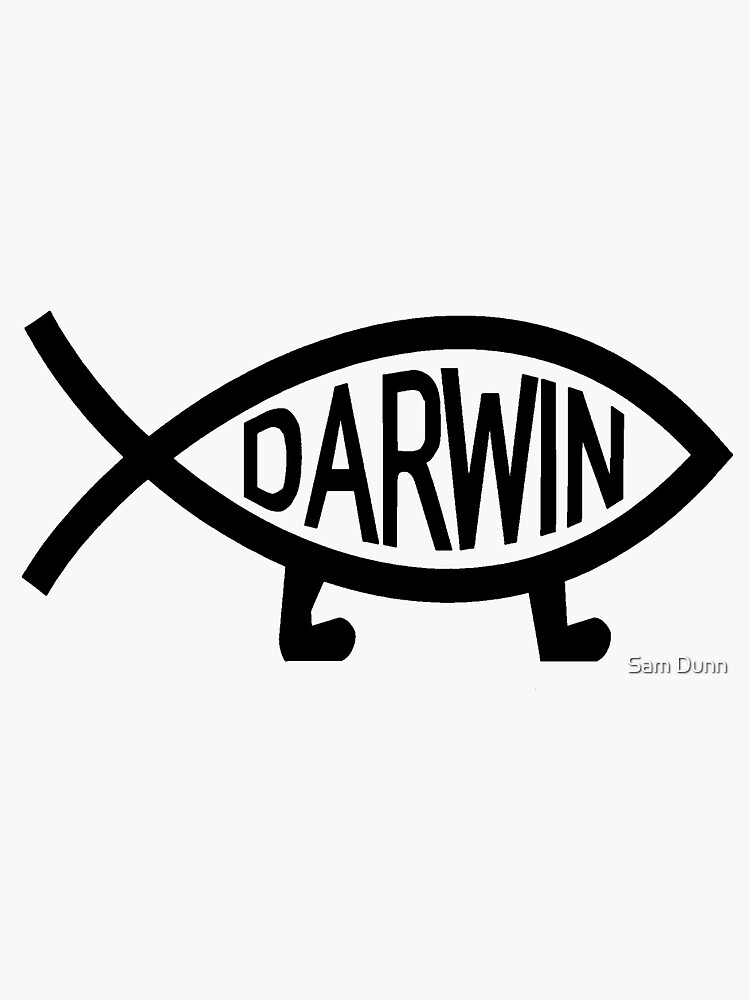 "Darwin Fisch" Sticker von AtheistLife | Redbubble