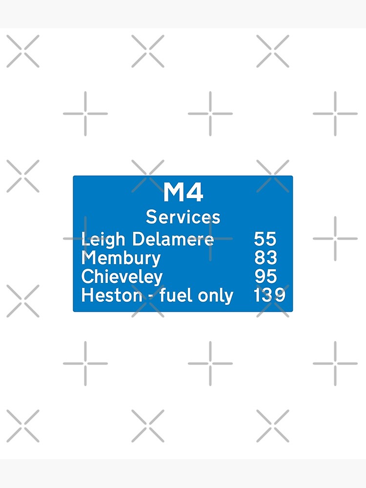 "M4 Services | Gavin and Stacey Christmas Special | Motorway Sign" Art ...