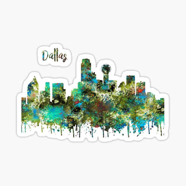 "Dallas" Sticker for Sale by Rosaliartbook | Redbubble