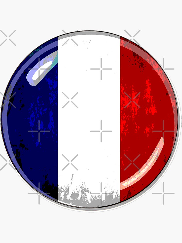 "France Flag Bubble - FLAG0013" Sticker for Sale by 3-Starfish | Redbubble