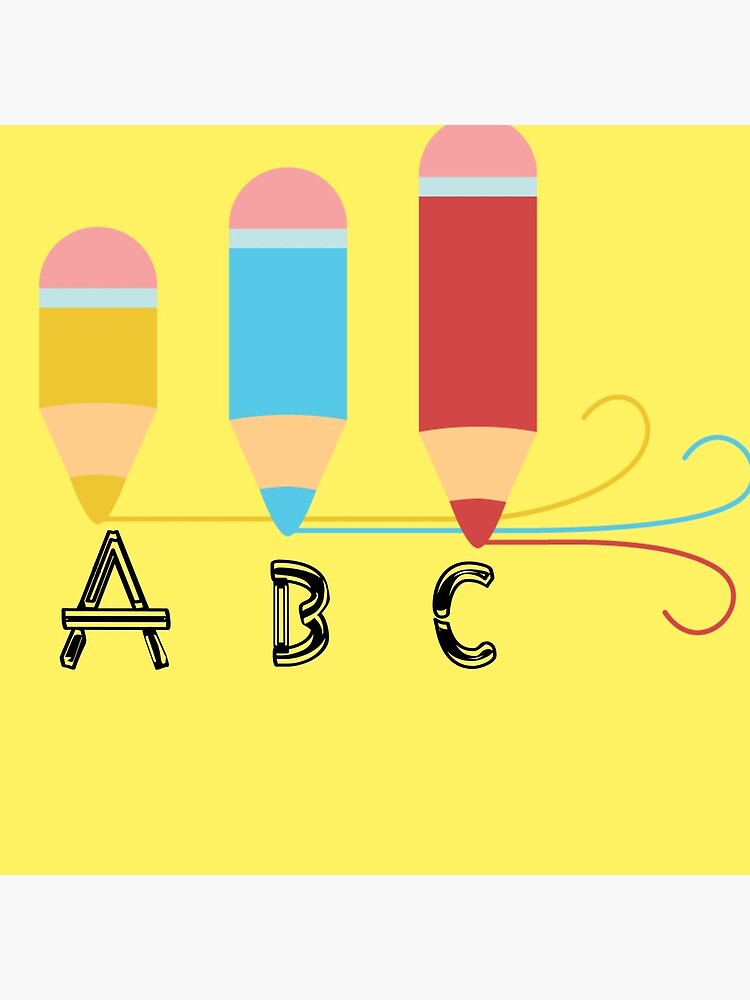 "alphabet print design for school childrens" Art Print by an23kit ...