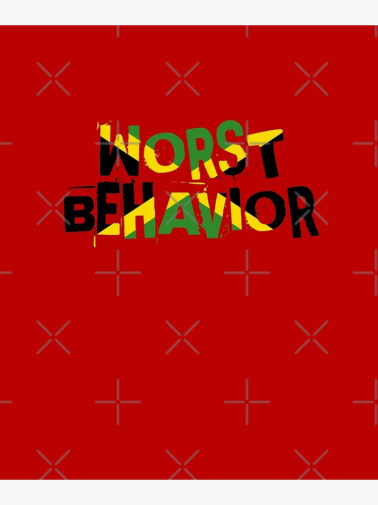 "Jamaica Flag Worst Behavior Caribbean Jamaica Carnival 2020" Poster ...