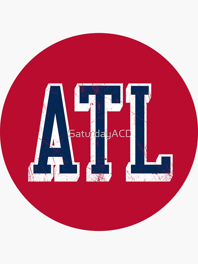 "ATL - block abv - 10" Sticker by SaturdayACD | Redbubble