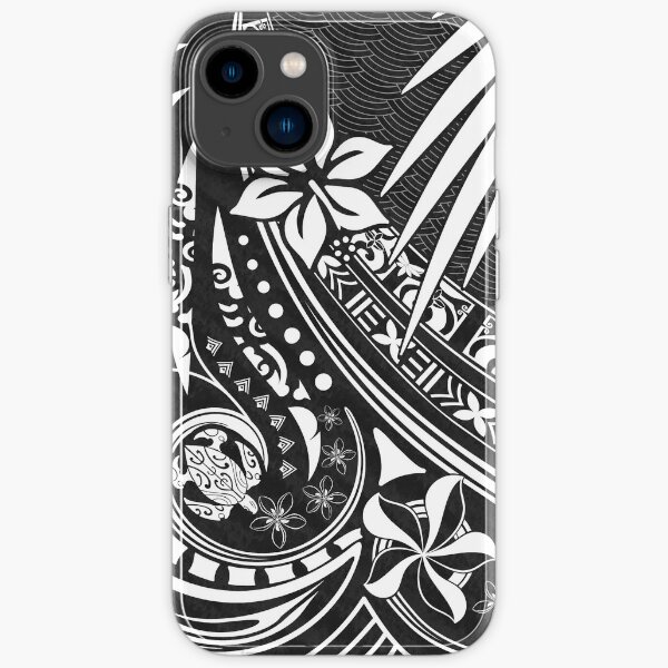 "Hawaiian - Samoan - Polynesian Black Ink Tribal Threads" iPhone Case ...