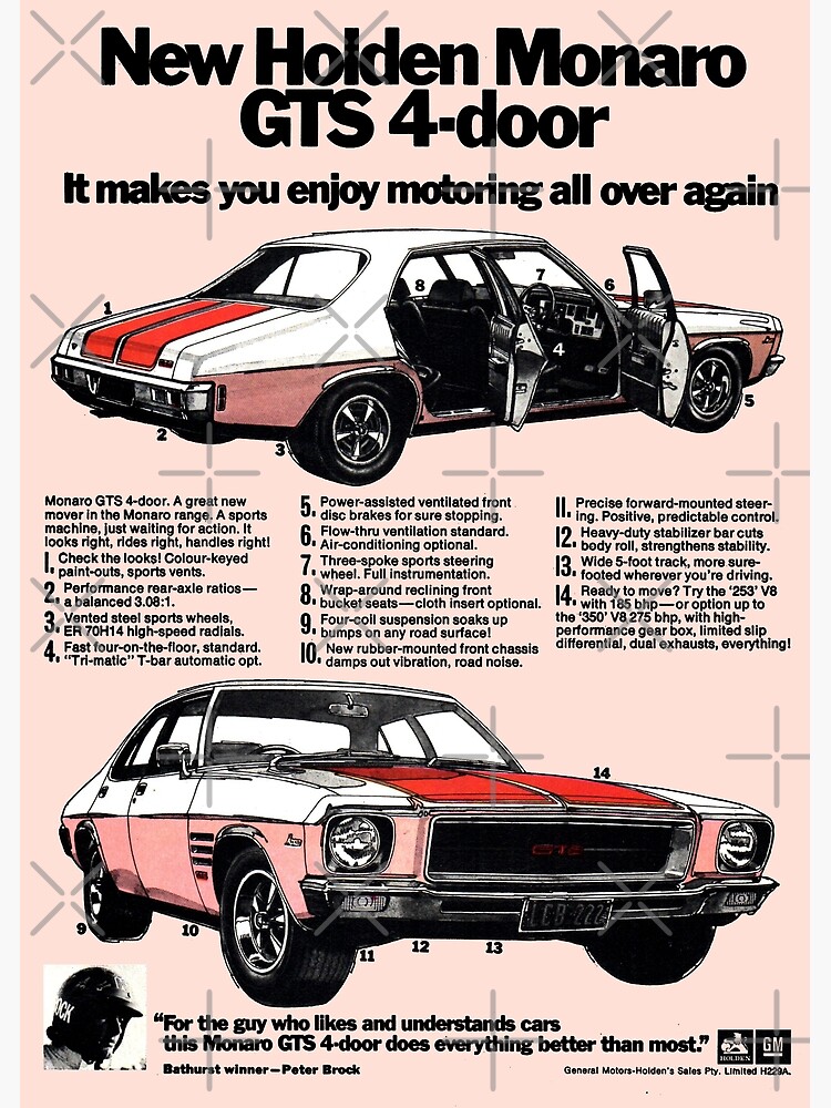 "HOLDEN MONARO GTS" Art Print by ThrowbackM2 | Redbubble