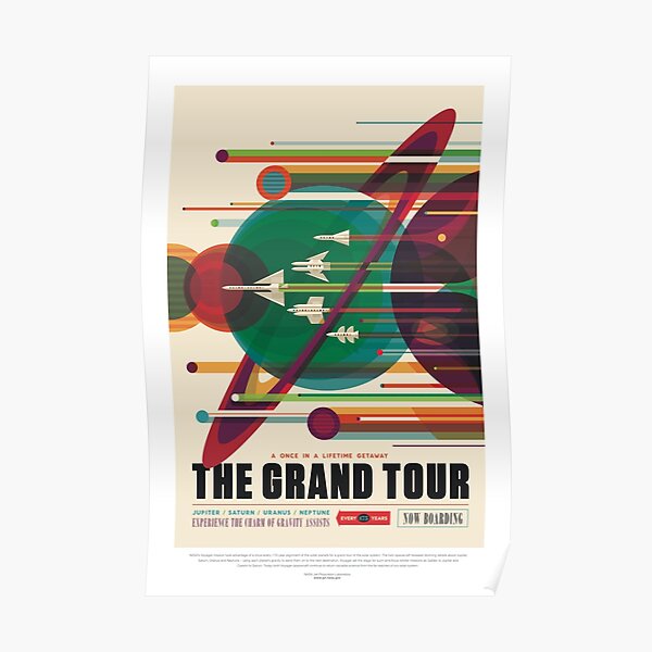"Voyager: The Grand Tour" Poster for Sale by SpaceGear | Redbubble