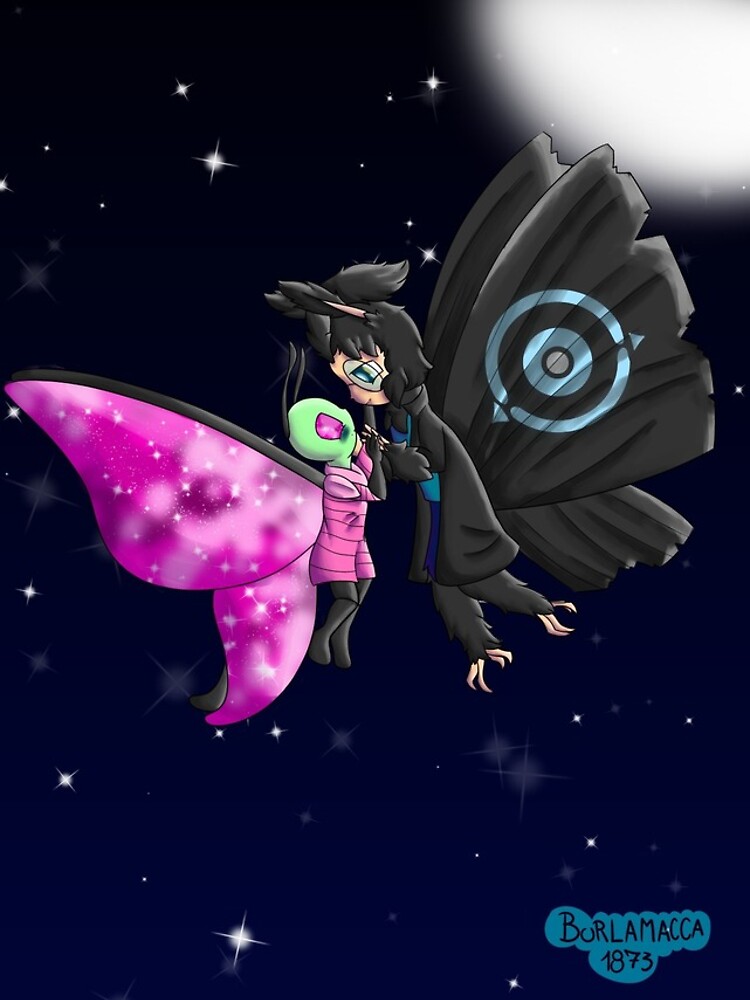 "mothman Dib and butterfly Zim" iPhone Case for Sale by Burlamacca ...