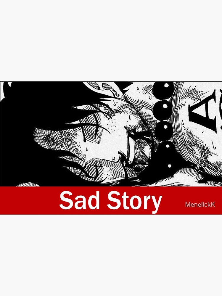 "Sad Story ACE" Sticker for Sale by MenelickK | Redbubble