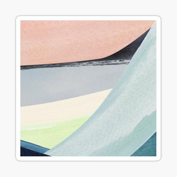 "Modern Minimalist Abstract" Sticker for Sale by PeaceAndBeauty | Redbubble