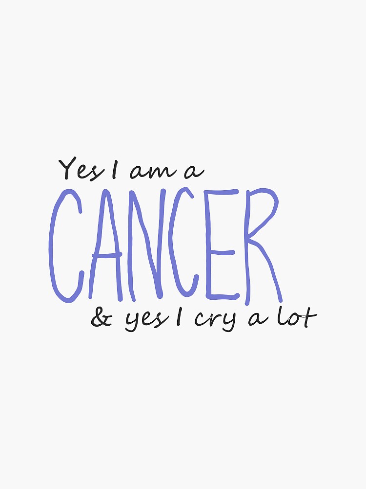 "Yes I am a Cancer" Sticker for Sale by alagz | Redbubble