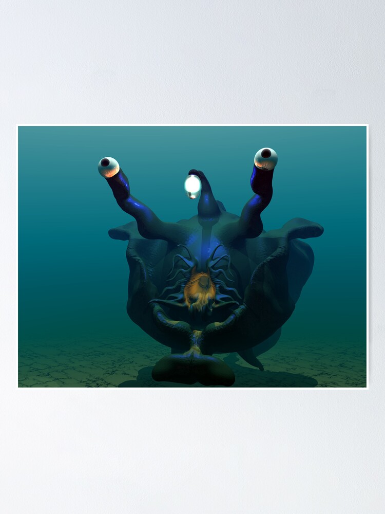 "Alien Angler Fish" Poster by hugh023 | Redbubble