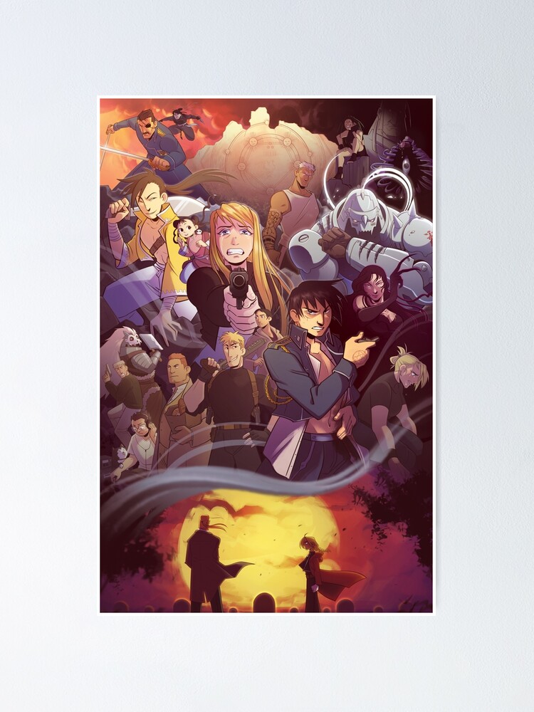 "Fullmetal Alchemist - Part 2" Poster for Sale by aiboneida | Redbubble