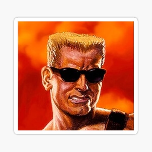 "Duke Nukem" Sticker for Sale by MammothTank | Redbubble