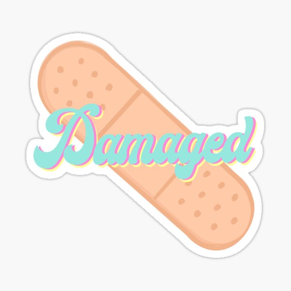 "Damaged" Sticker by marymargarete | Redbubble