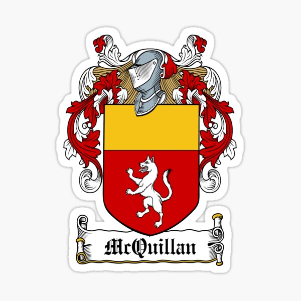 "McQuillan " Sticker for Sale by HaroldHeraldry | Redbubble