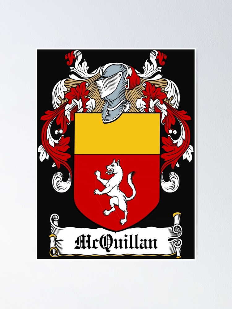 "McQuillan " Poster by HaroldHeraldry | Redbubble