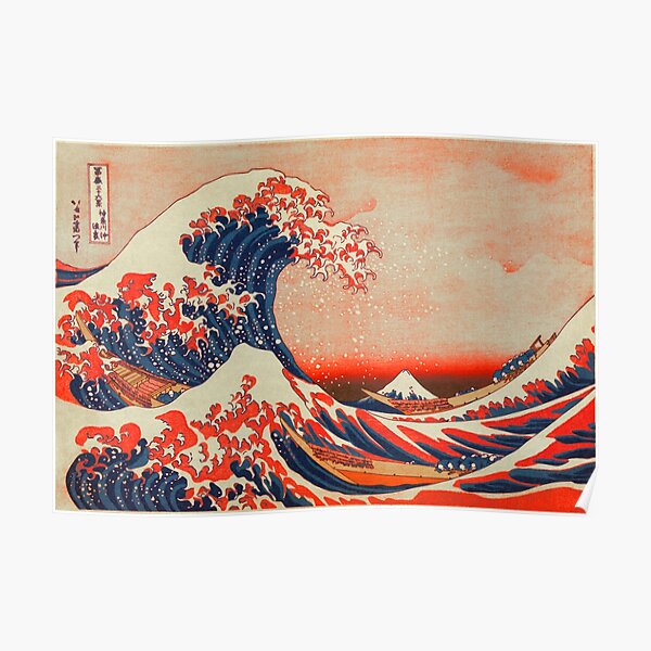 "The Red Wave" Poster for Sale by Freihalt | Redbubble