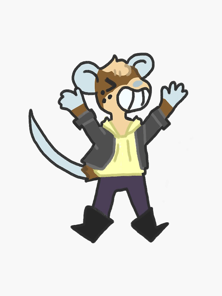 "mouse/rat boi" Sticker for Sale by cubonespencil | Redbubble