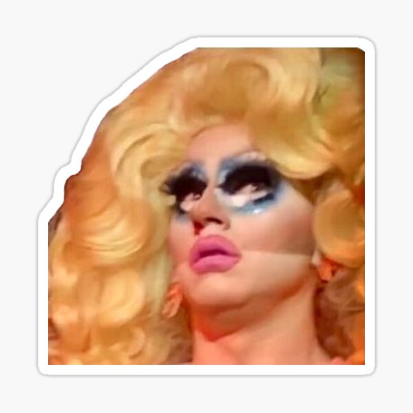 "Trixie Mattel cursed image" Sticker for Sale by AbbyD5 | Redbubble