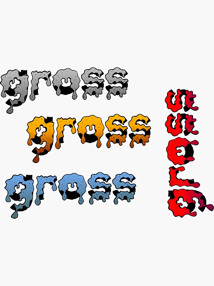 "Gross Sticker Pack" Sticker for Sale by aid-n | Redbubble