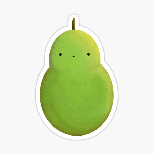 "Happy Pear" Sticker by Rocket-To-Pluto | Redbubble