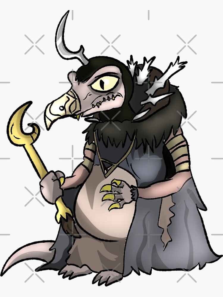 "Skekso the Emperor " Sticker for Sale by KingKaijuShop | Redbubble