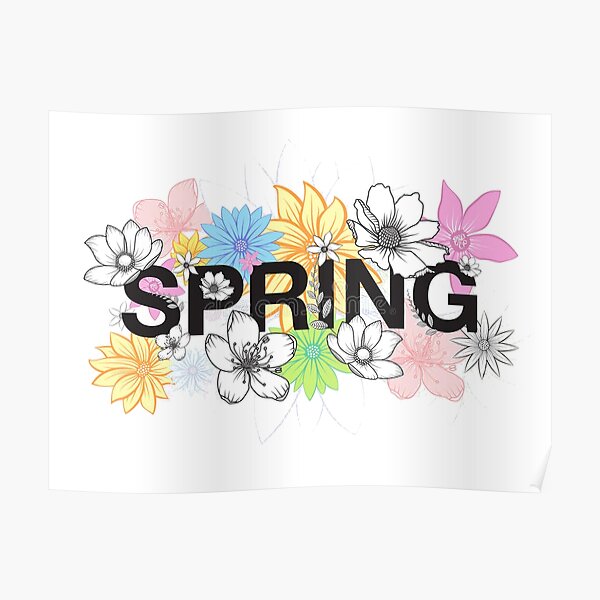 "Delicate Spring Flowers art" Poster by MiraShop | Redbubble
