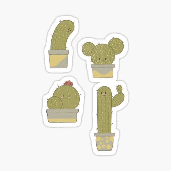 "Cacti " Sticker for Sale by TeddyJNelson | Redbubble