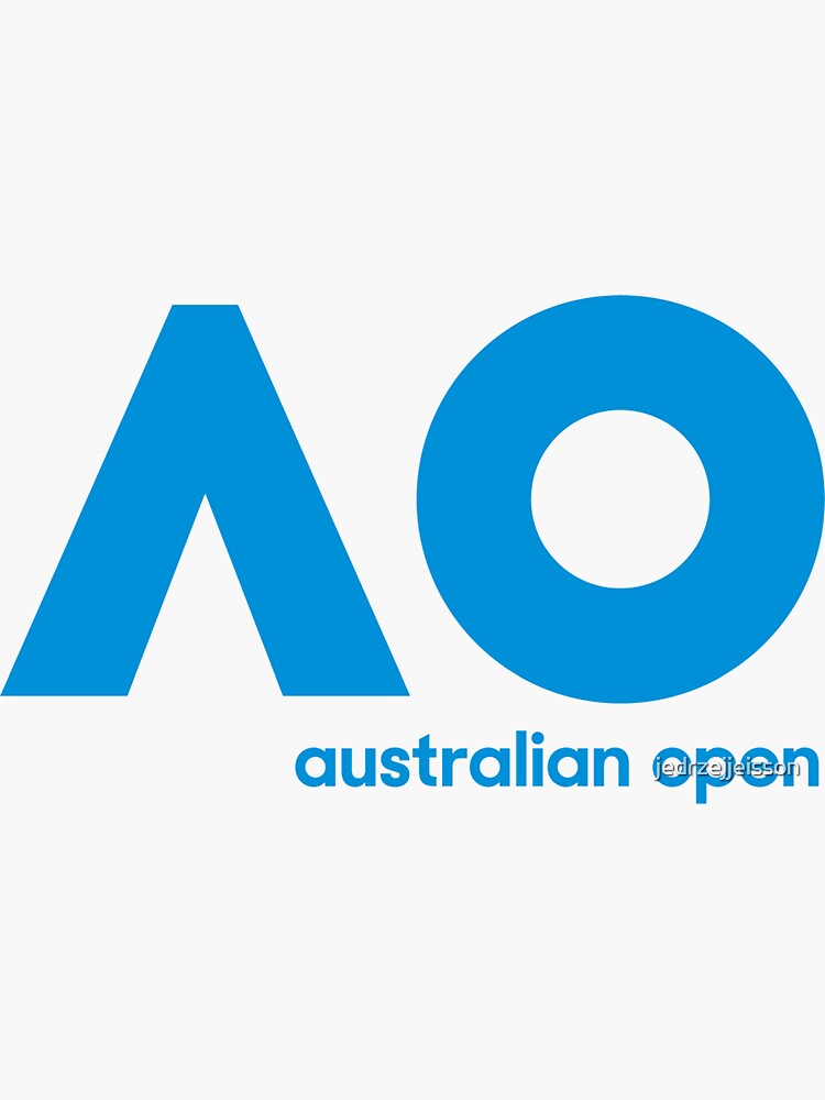 "australian open" Sticker for Sale by jedrzejjeisson | Redbubble