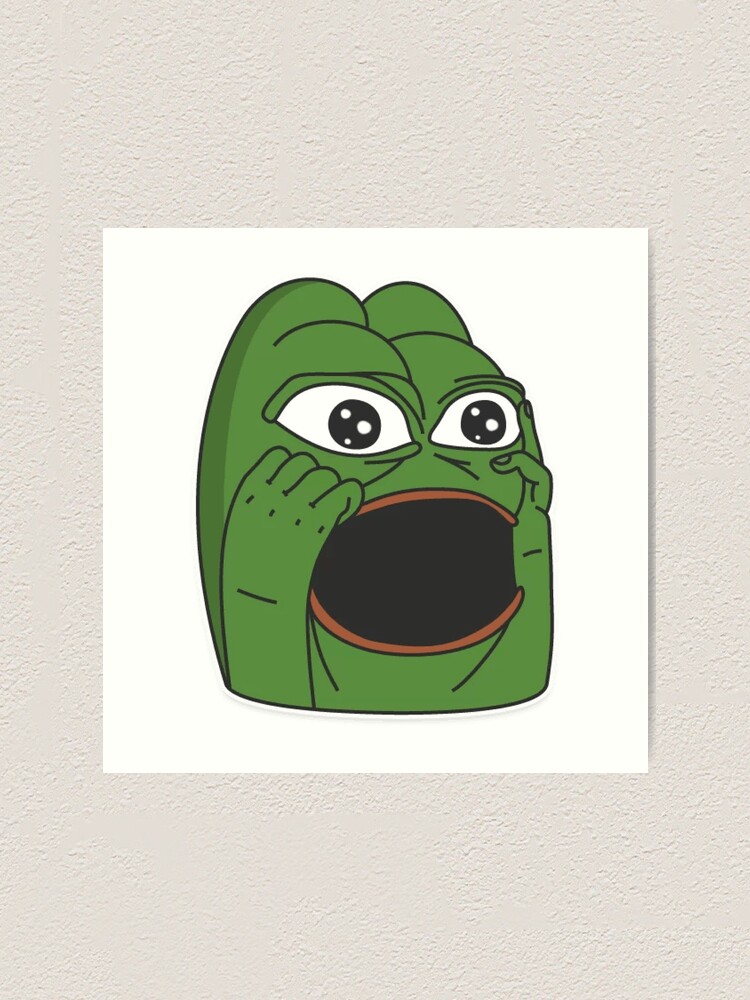"Pepega- Emote" Art Print by renukabrc | Redbubble