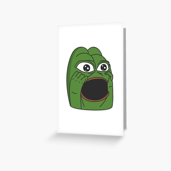 "Pepega- Emote" Greeting Card by renukabrc | Redbubble