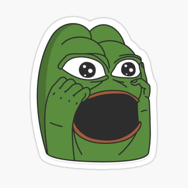 "Pepega- Emote" Sticker for Sale by renukabrc | Redbubble