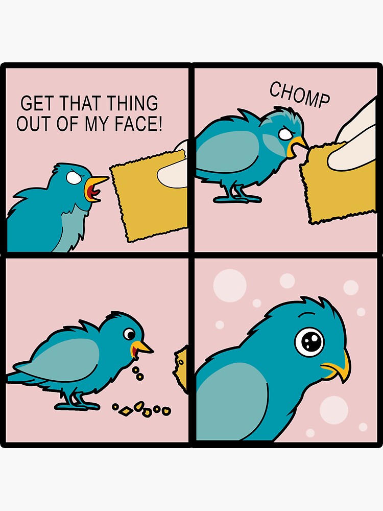 Pegatina con la obra «Idea divertida del regalo de la galleta del meme ...