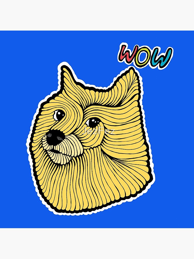 "Doodle Doge" Poster for Sale by JezFez | Redbubble