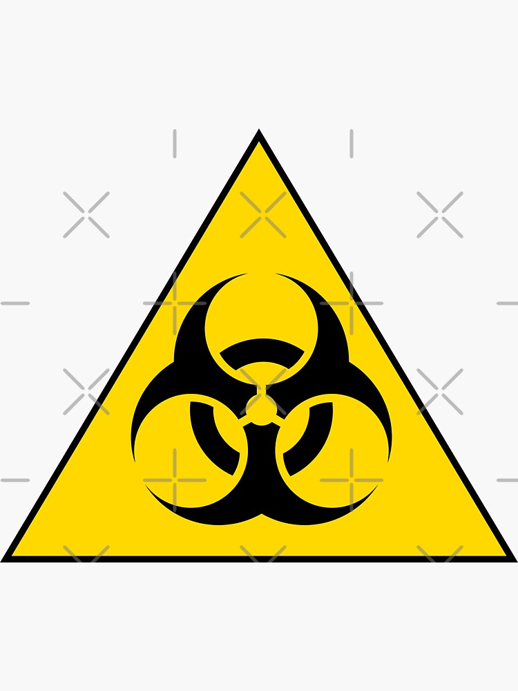 "Japan biohazard sign" Sticker for Sale by t-da | Redbubble