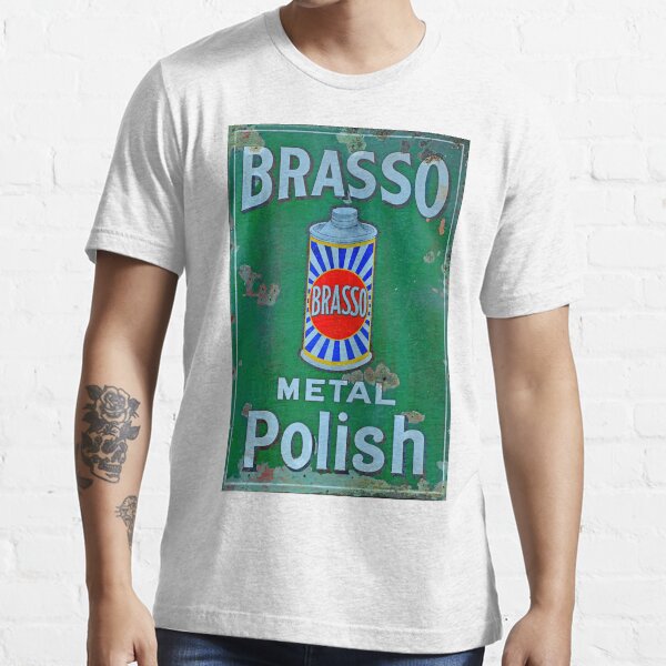 "Brasso advert vintage enamel sign" T-shirt for Sale by Scenebyrail ...