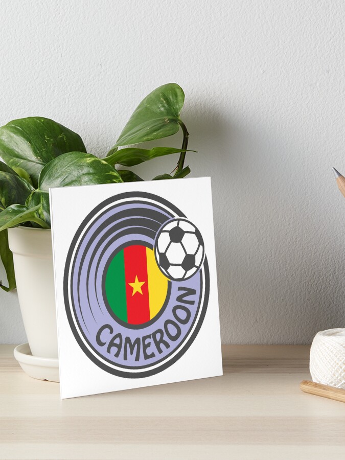 "Cameroon Football Soccer sign" Art Board Print for Sale by studio838 ...