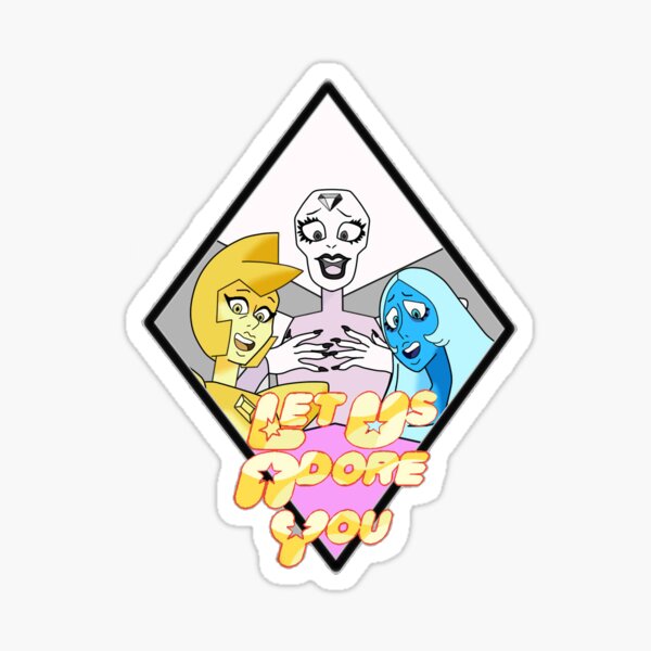 "Let Us Adore You (sticker version)" Sticker by Pappycat | Redbubble