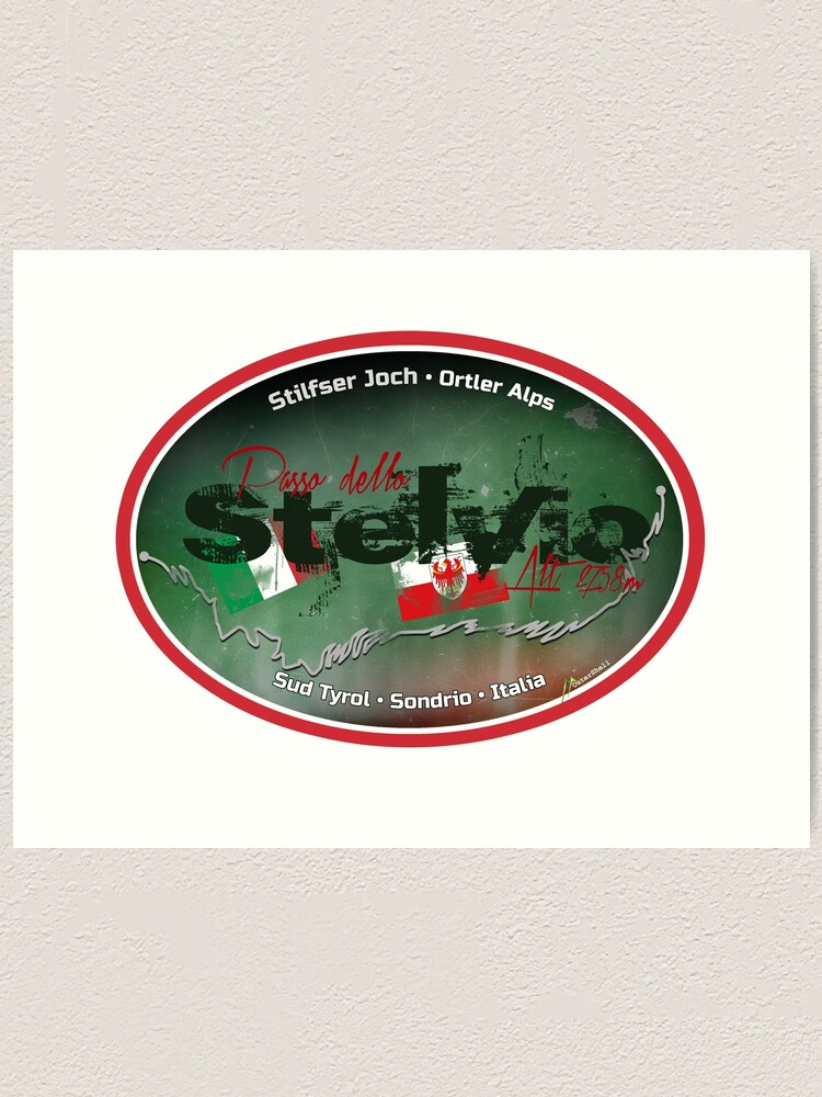 "Stelvio Pass - Passo Dello Stelvio Sticker & T Shirt Italy Italia 03 ...