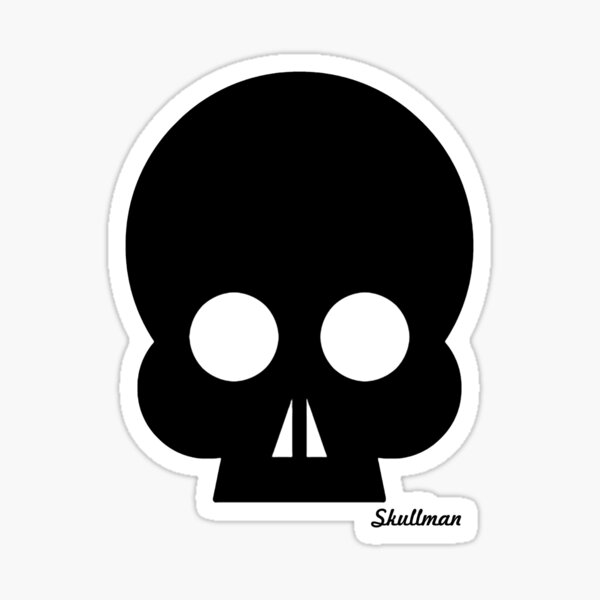 "Black Skull" Sticker for Sale by theSkullman | Redbubble