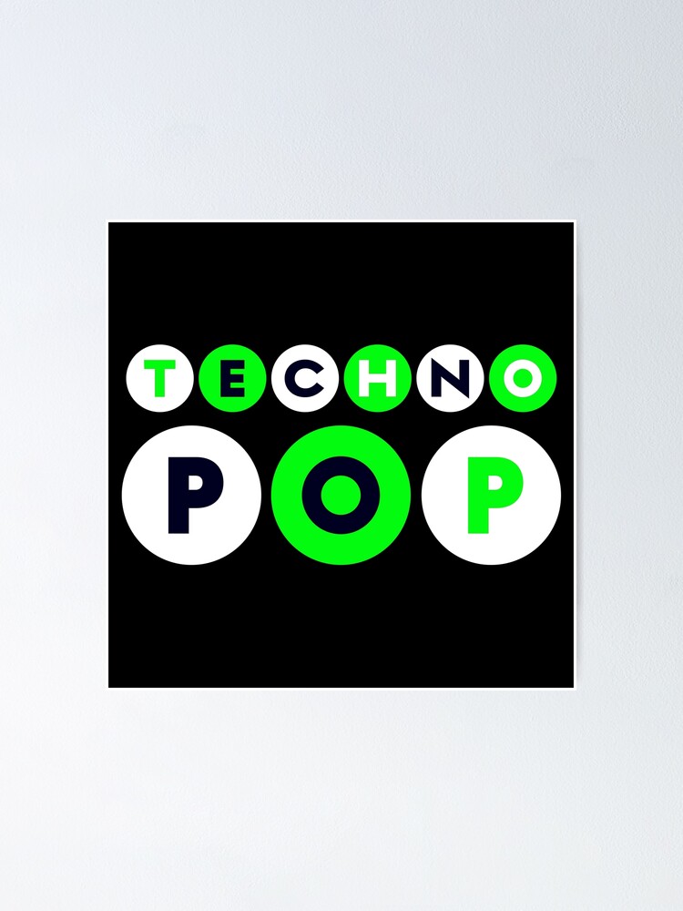 "techno Pop" Poster for Sale by Zimbo-Zimbo | Redbubble