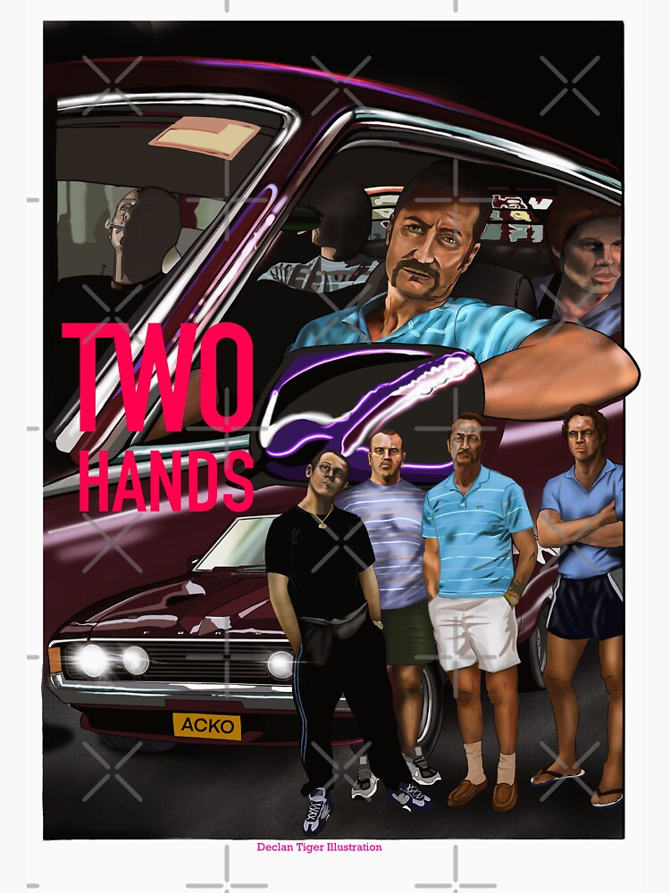 "TWO HANDS" Sticker for Sale by declantransam | Redbubble