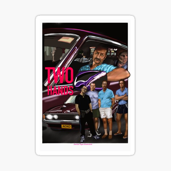 "TWO HANDS" Sticker for Sale by declantransam | Redbubble