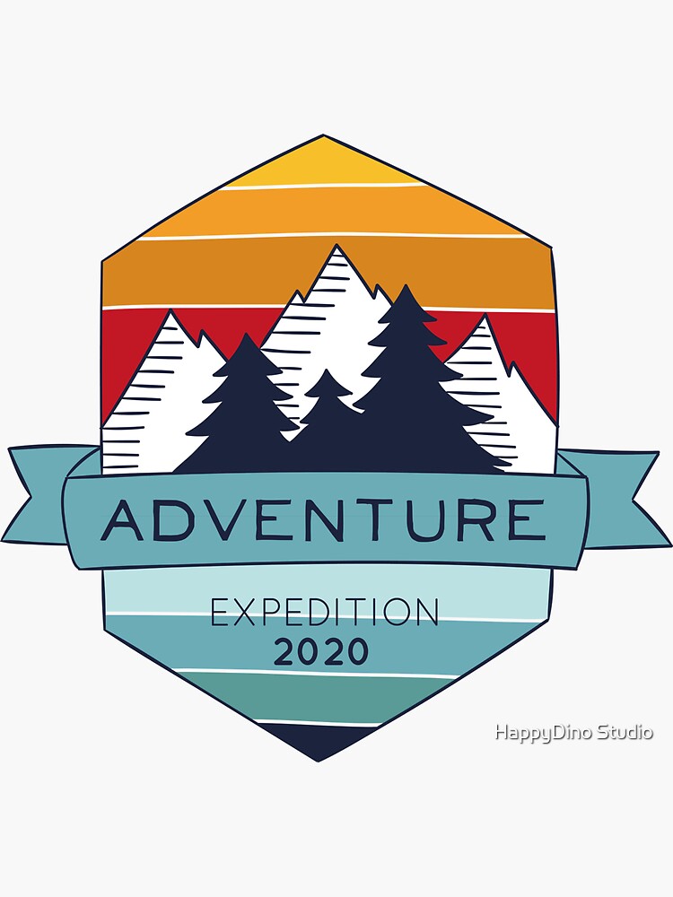 "Adventure Expedition 2020" Sticker for Sale by ThreeNomads6 | Redbubble