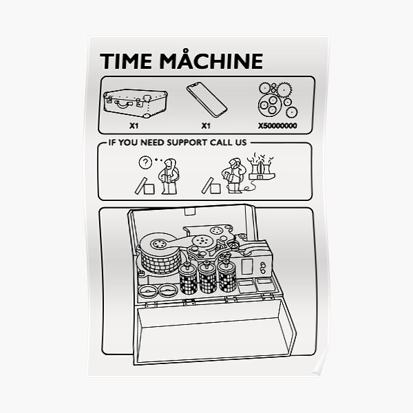 "DARK Time Machine" Poster for Sale by MarcoPolok | Redbubble
