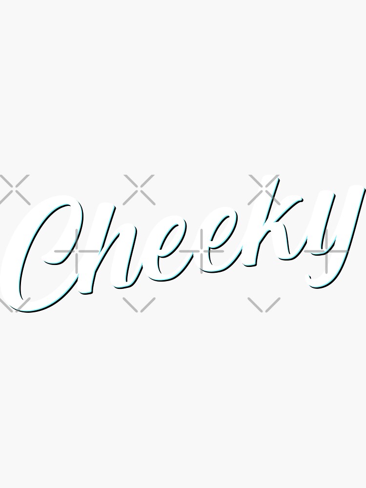 "Cheeky Fun Design with Blue Detailing" Sticker for Sale by AlanW1980 ...