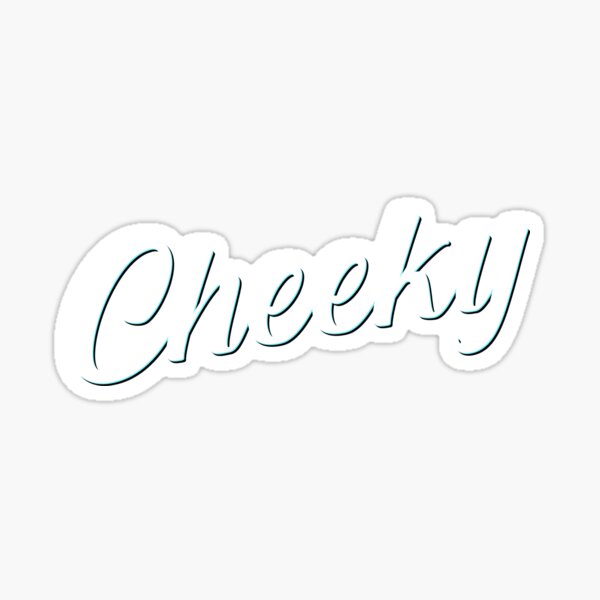 "Cheeky Fun Design with Blue Detailing" Sticker for Sale by AlanW1980 ...