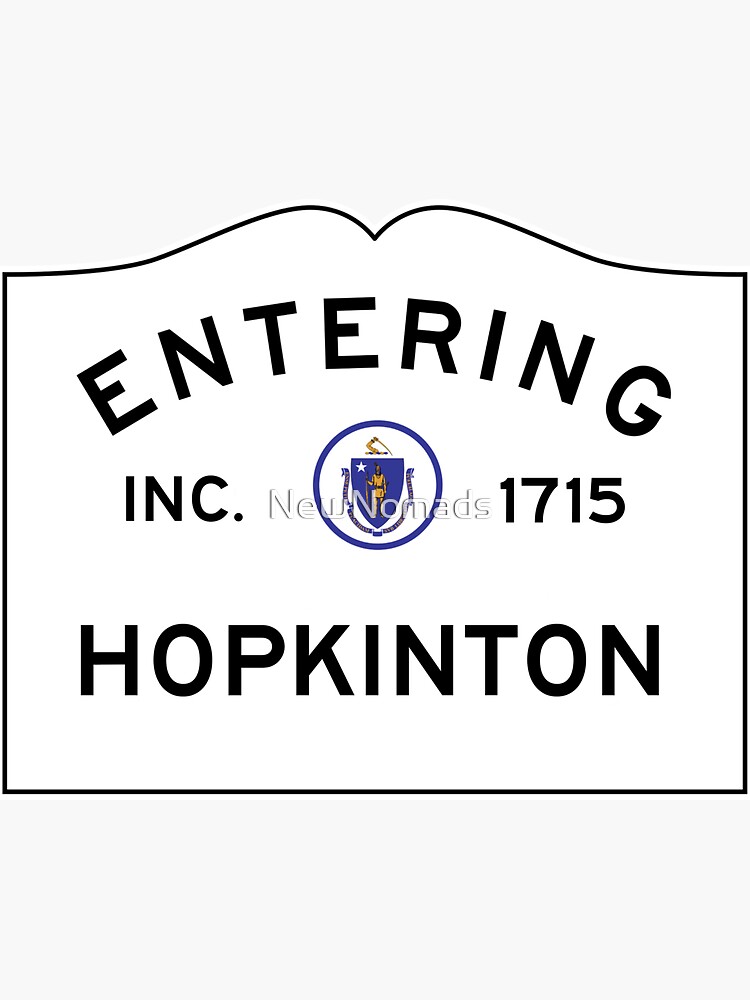 "Entering Hopkinton Massachusetts - Commonwealth of Massachusetts Road ...