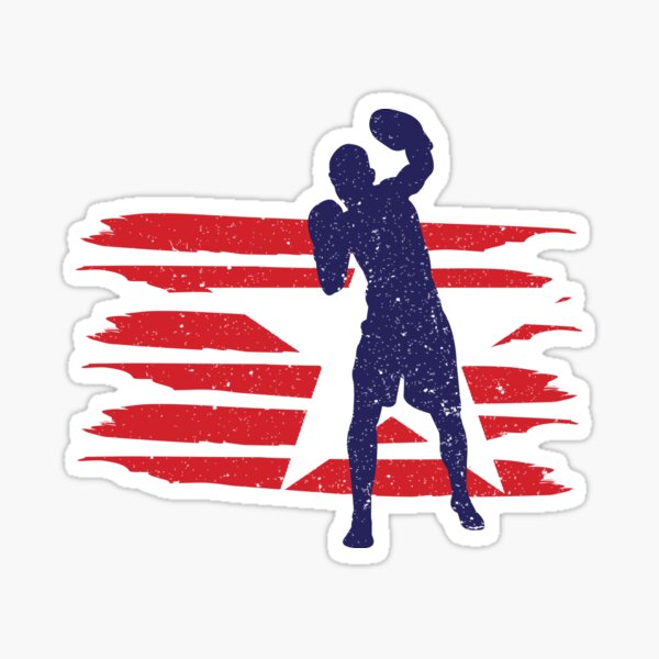 "Patriotic Male Boxer with American flag for Fourth of July ( 4th of ...