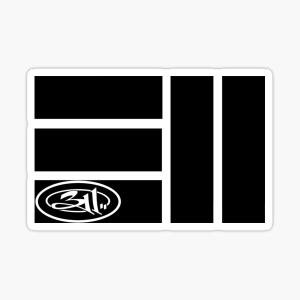 311 Logo Band Stickers | Redbubble